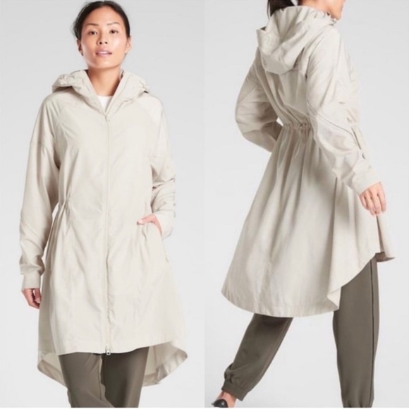 Athleta | Jackets & Coats | Athleta Solar Wind Rain Anorak Jacket ...